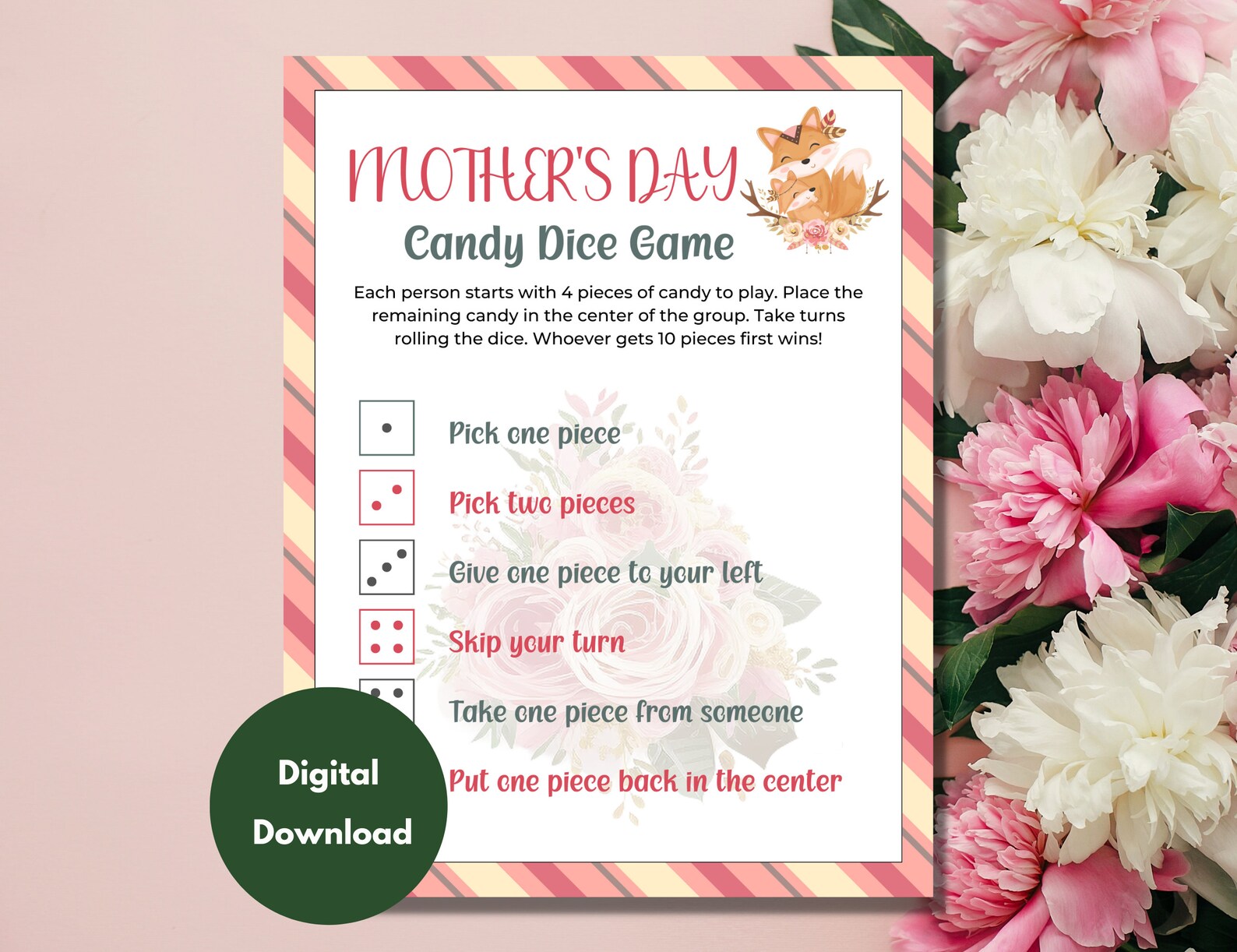 Mothers Day Candy Dice | Kids Game | Mothers Day Games | Mothers Day ...