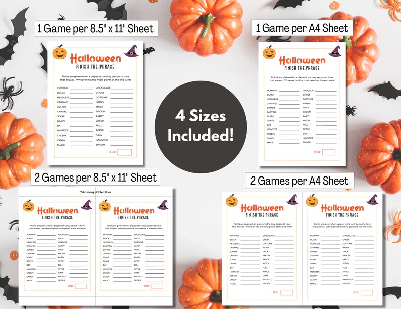 Halloween Finish the Phrase | Fill in the Blank | Halloween Games ...