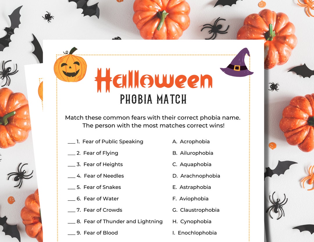 Halloween Phobia Match | Halloween Games | Party Games | Family Games ...
