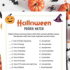 Halloween Phobia Match | Halloween Games | Party Games | Family Games ...