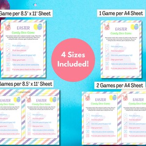 Easter Candy Dice Game | Easter Kids Game | Printable Easter Games ...