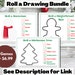 Roll a Snowman, Dice Game, Christmas Drawing Game, Printable Christmas ...