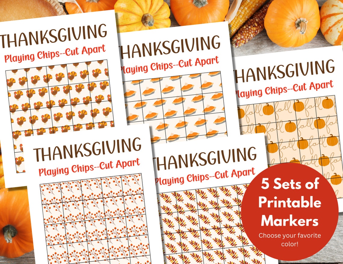 Thanksgiving Bingo | Friendsgiving Bingo | Thanksgiving Games | Family ...