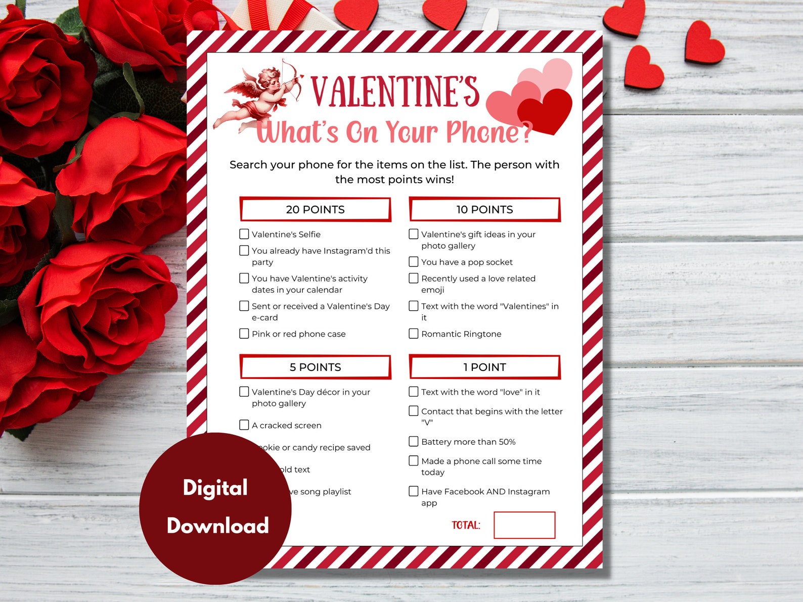 Valentines What's on Your Phone Game | Ice Breaker Game | Valentines ...