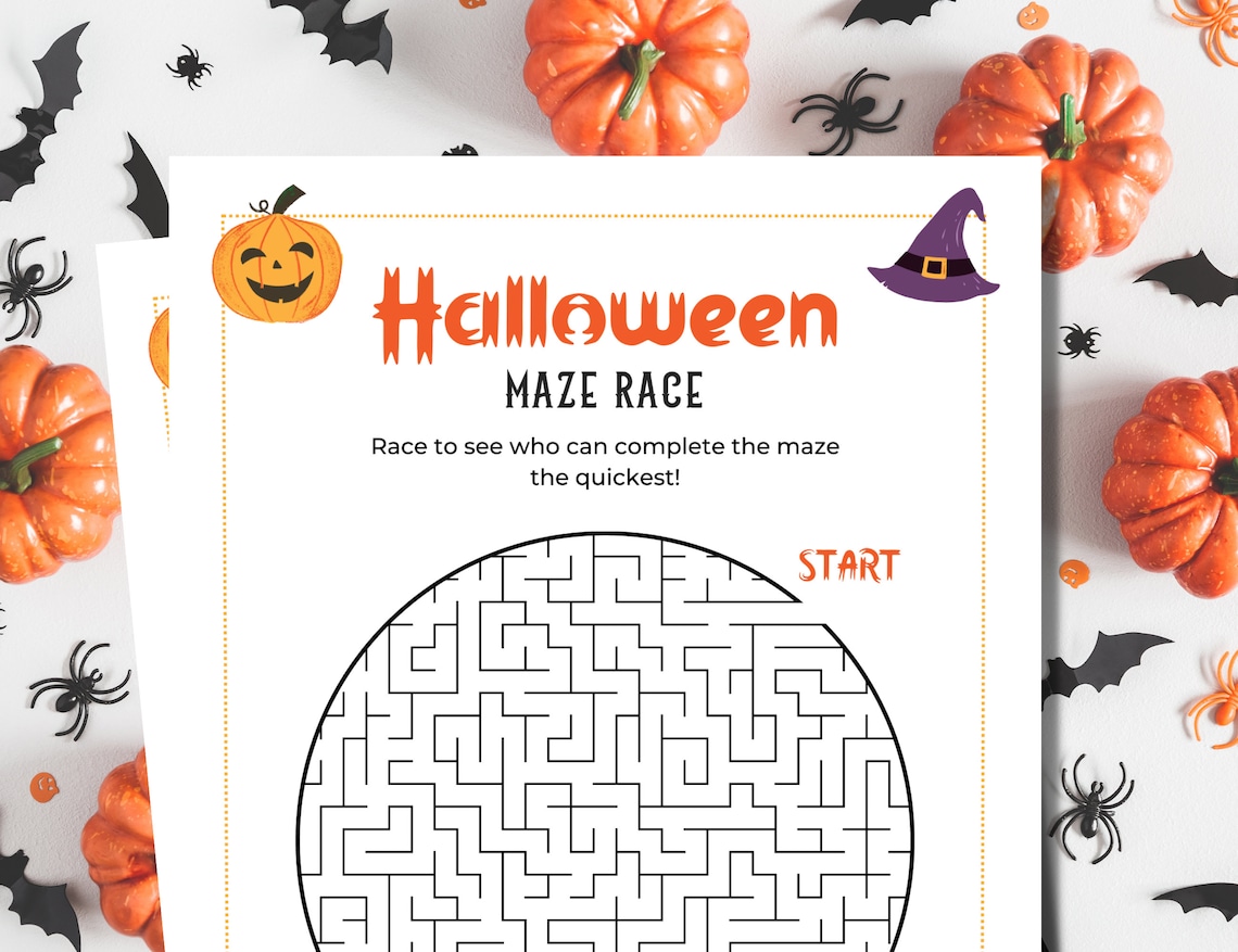 Halloween Maze Race | Kids Maze Game | Halloween Games | Family Games ...