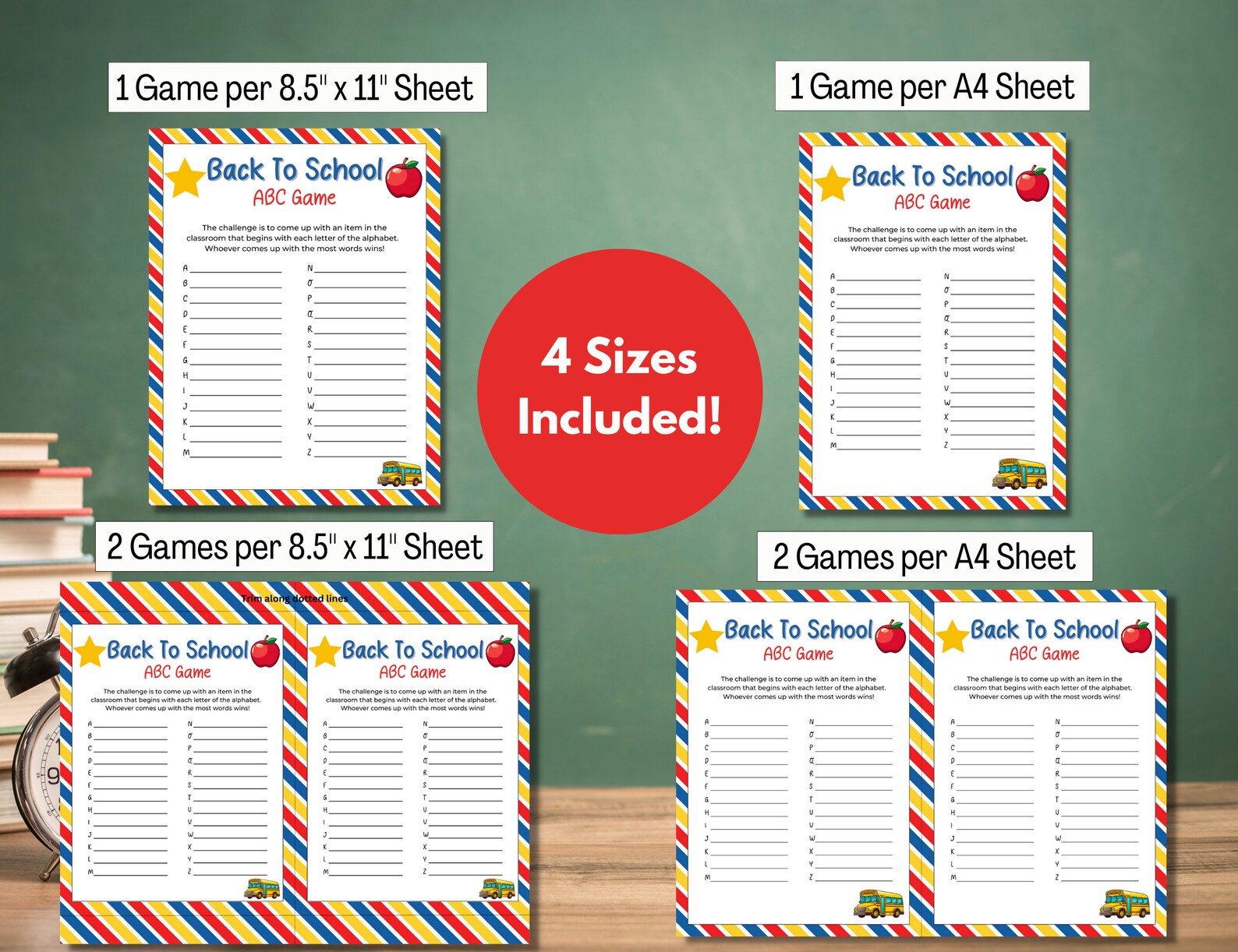 Back to School ABC Game | A-Z Race Game | Alphabet Game | Back to ...