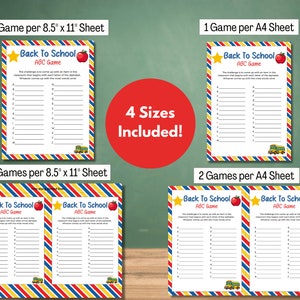 Back to School ABC Game | A-Z Race Game | Alphabet Game | Back to ...