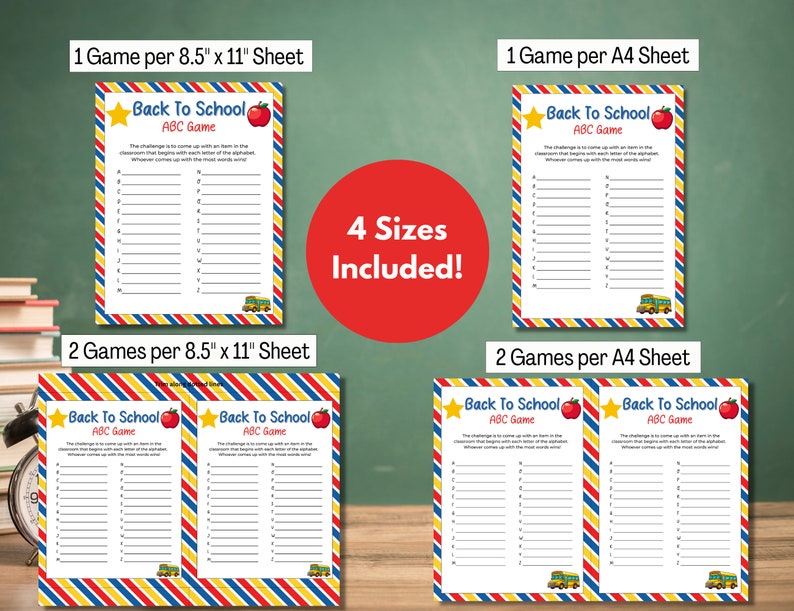 Back to School ABC Game | A-Z Race Game | Alphabet Game | Back to ...