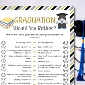 Graduation Would You Rather | Graduation This or That Game | 2024 ...