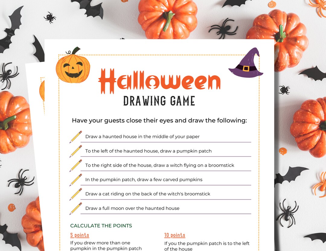 Halloween Drawing Game | Kids Game | Halloween Games | Family Game ...