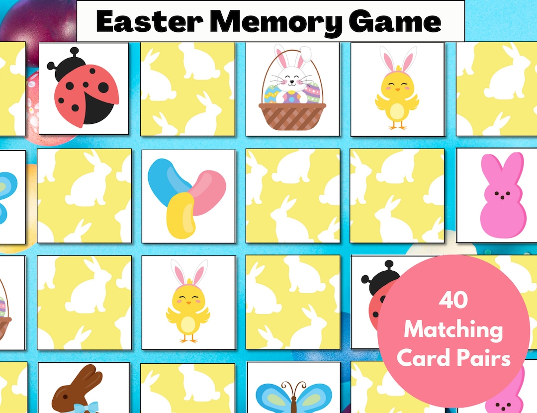 Easter Memory Game | Easter Matching Game | Easter Classroom Games ...