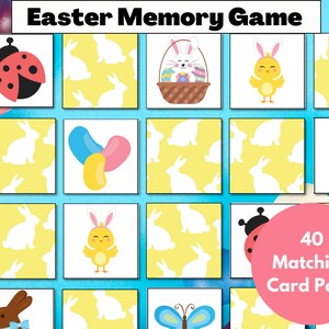 Easter Memory Game | Easter Matching Game | Easter Classroom Games ...