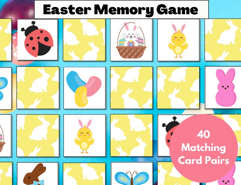 Easter Memory Game | Easter Matching Game | Easter Classroom Games ...