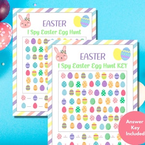Easter I Spy Game | Easter Egg Hunt | Look and Find Game | Printable ...