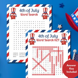 4th of July Word Search | 4th of July Word Puzzle | 4th of July Games ...
