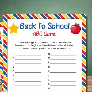 Back to School ABC Game | A-Z Race Game | Alphabet Game | Back to ...