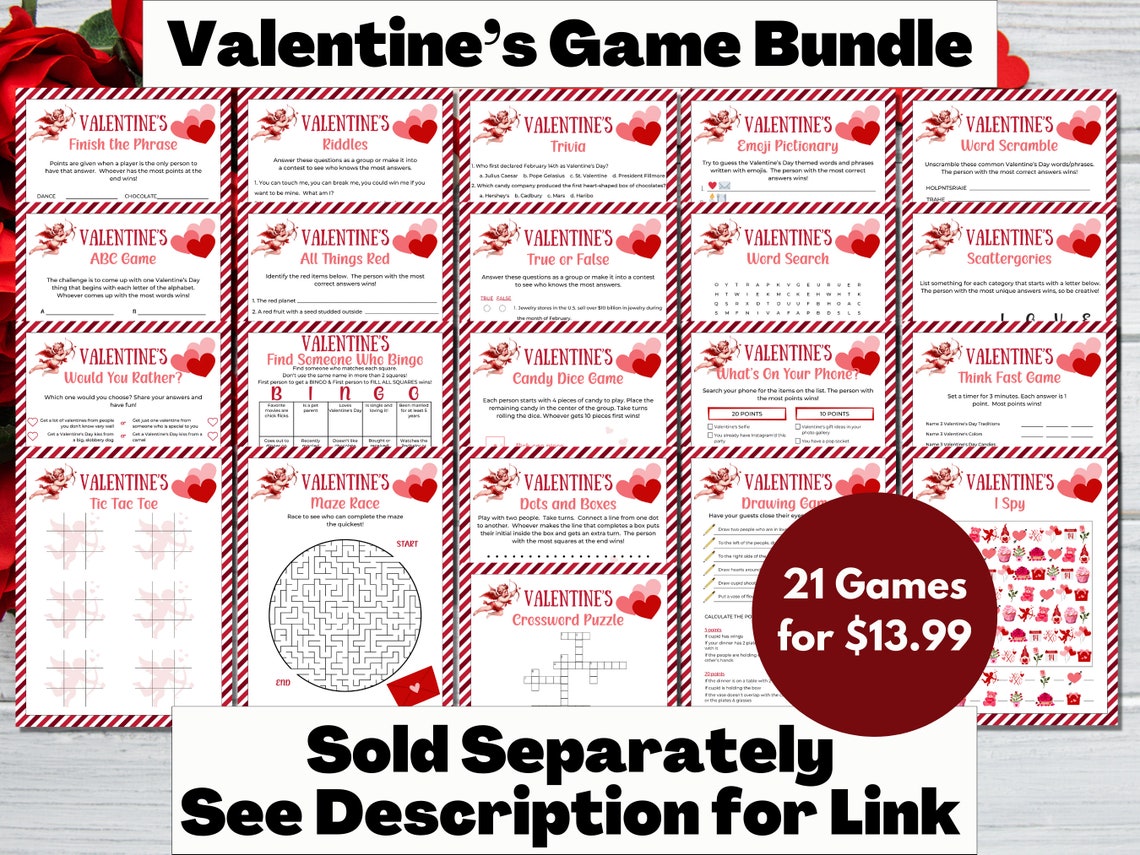 Valentines Day Think Fast Game | Valentines Day Games | Valentines ...