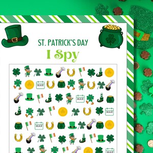 St Patrick's Day I Spy Game, Look and Find Game, St Patrick's Day Games ...