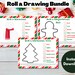 Roll a Gingerbread Man, Dice Game, Christmas Drawing Game, Printable ...