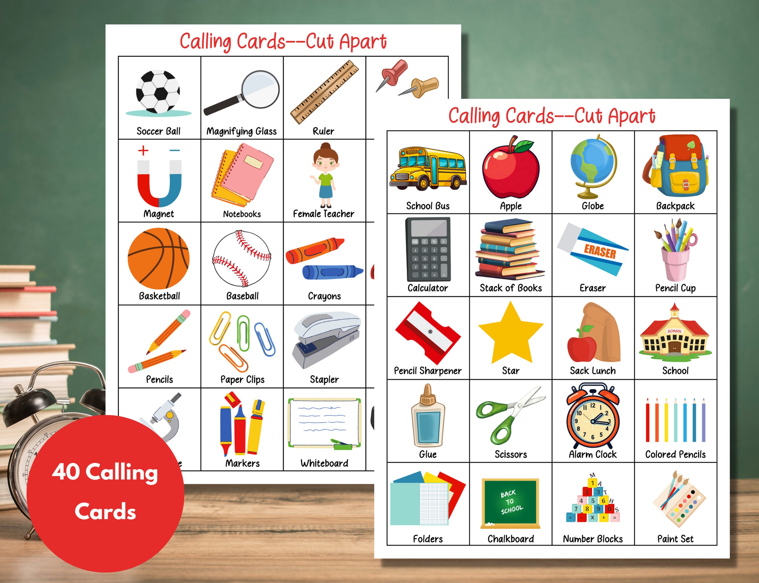 Back to School Bingo | Back to School Games | Family Games | Printable ...