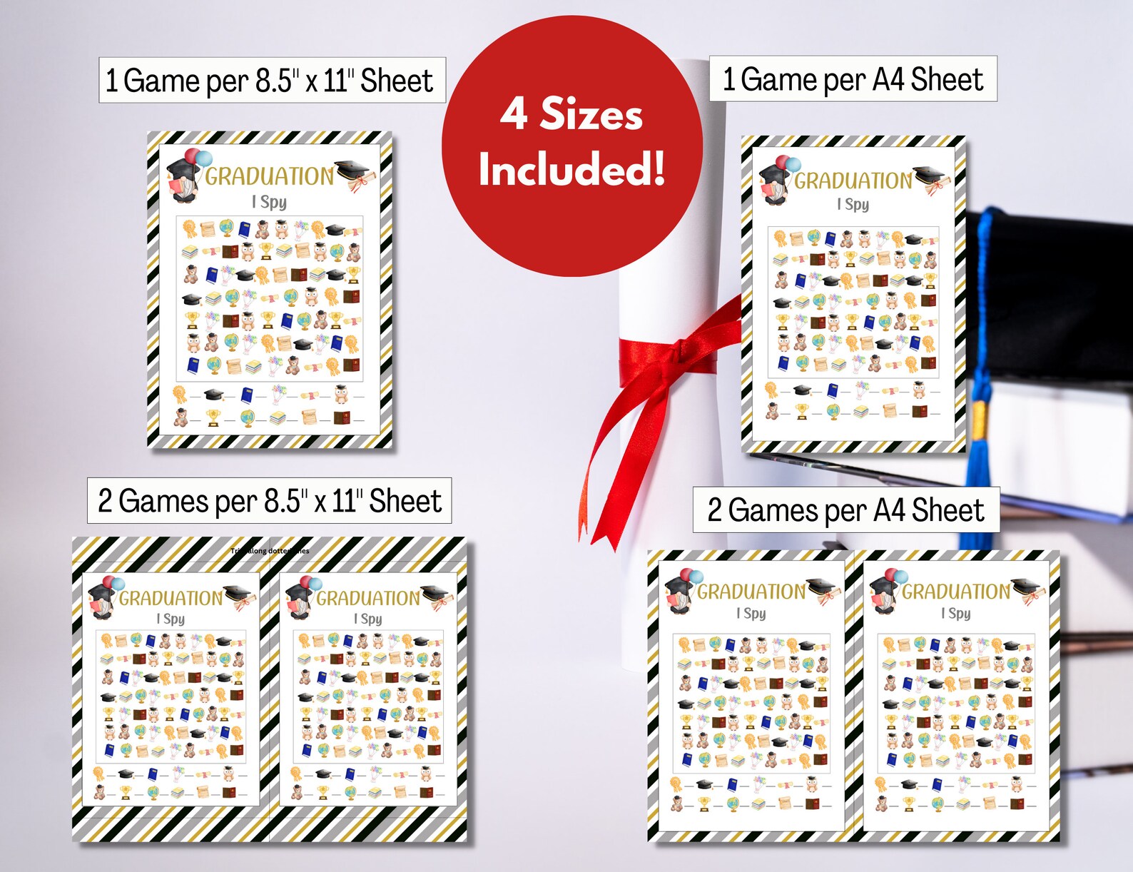 Graduation I Spy Game | Look and Find Game | 2024 Graduation Games ...