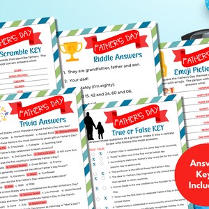 Fathers Day Games | Fathers Day Party Game | Fathers Day Game Bundle ...