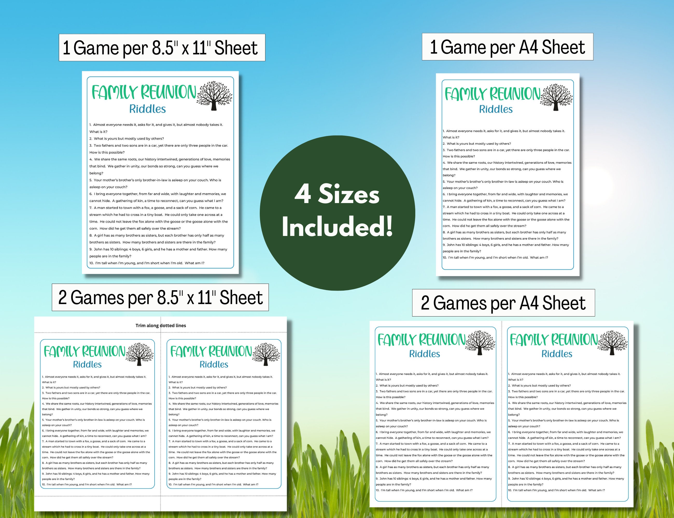 Family Reunion Riddles | Family Reunion Riddle Me This | Family Reunion ...