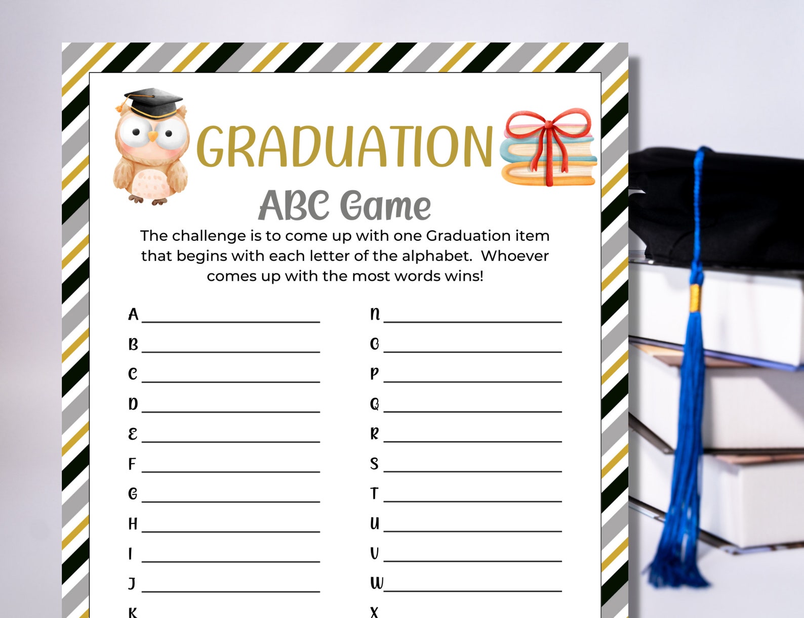 Graduation ABC Game | A-Z Race Game | Graduation Alphabet Game | 2026 ...