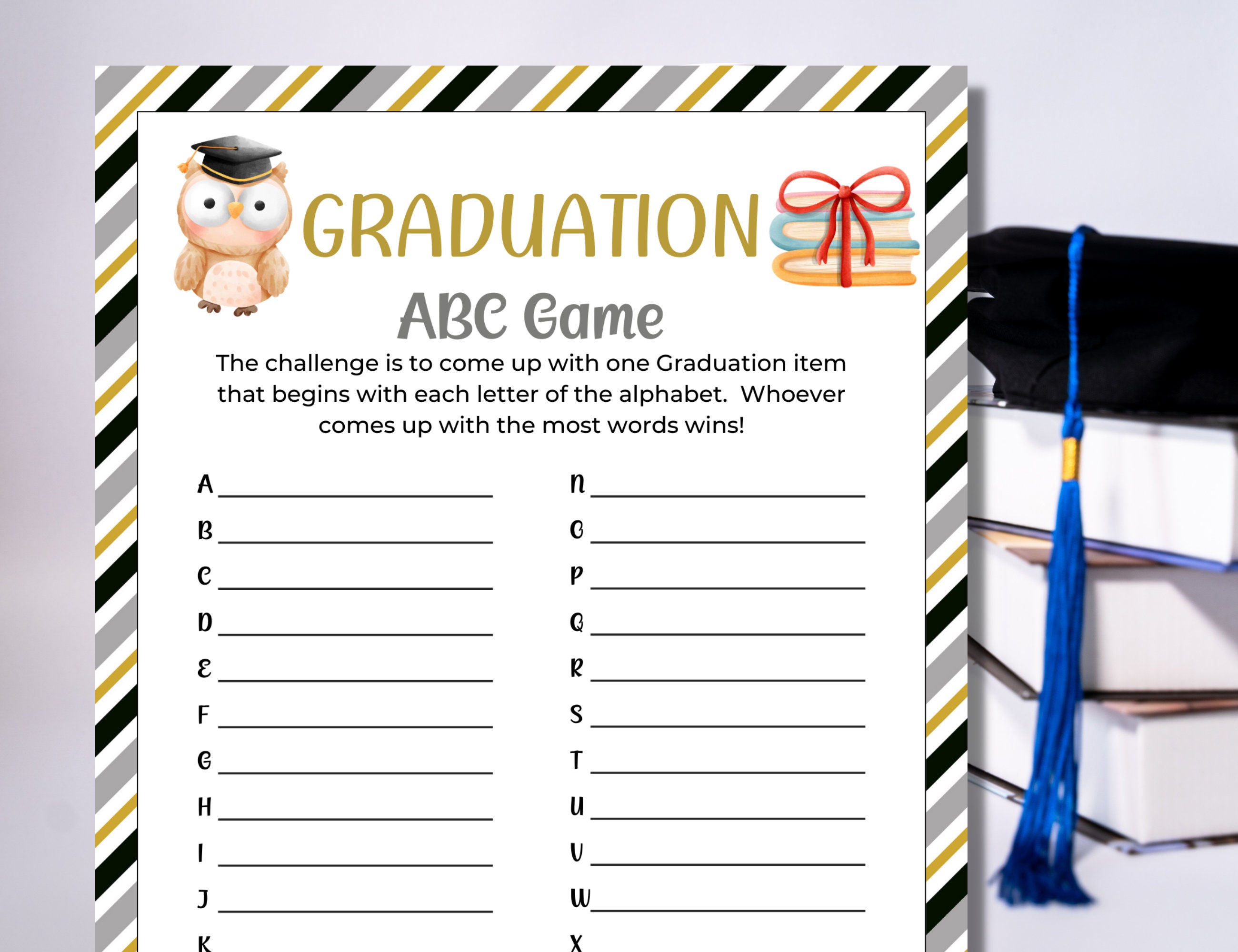 Graduation ABC Game | A-Z Race Game | Graduation Alphabet Game | 2024 ...