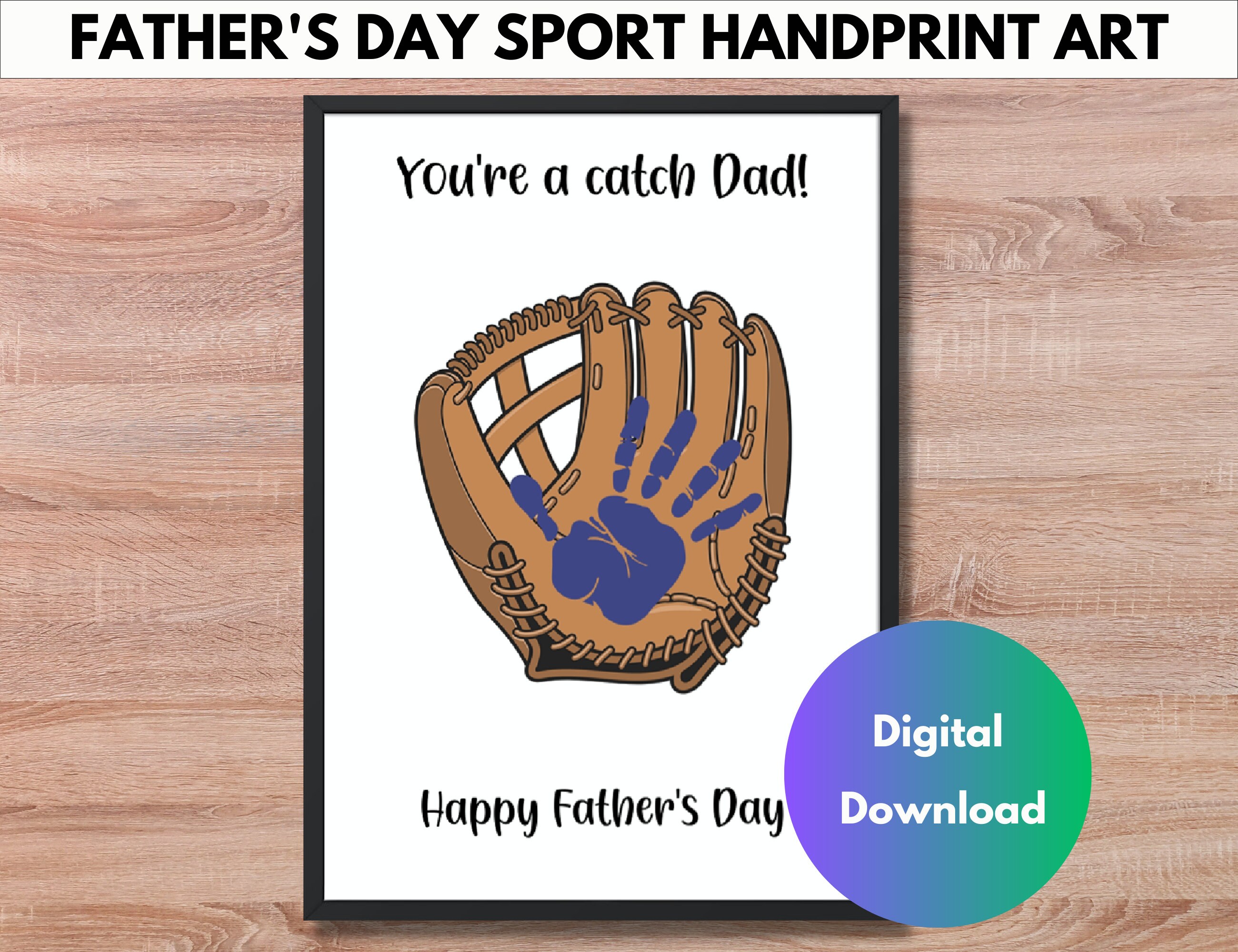 Father's Day Handprint Craft Father's Day Craft Father's Day Sport ...