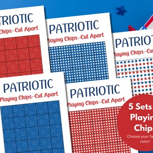 4th of July Bingo | Patriotic Bingo | 4th of July Games | Party Games ...