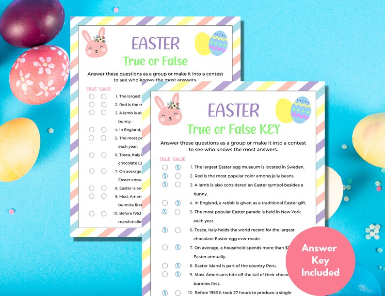 Easter True or False Game | Easter This or That | Easter Trivia Game ...