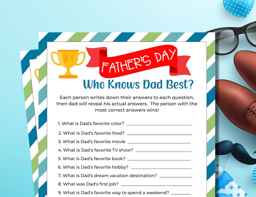 Who Knows Dad Best | Fathers Day Games | Kids Games | Fathers Day ...