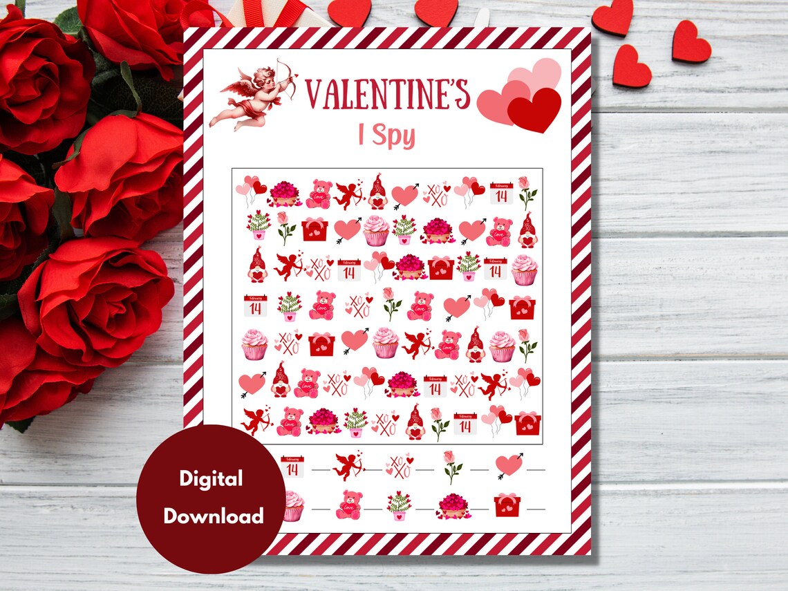 Valentines I Spy Game | Look and Find Game | Valentines Games ...