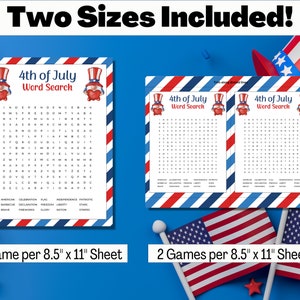 4th of July Word Search | 4th of July Word Puzzle | 4th of July Games ...