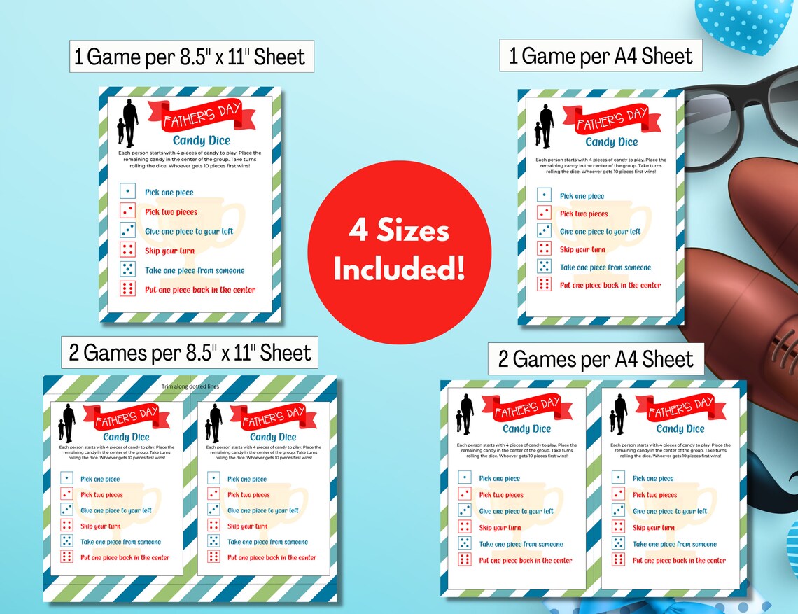 Fathers Day Candy Dice | Kids Game | Fathers Day Games | Fathers Day ...