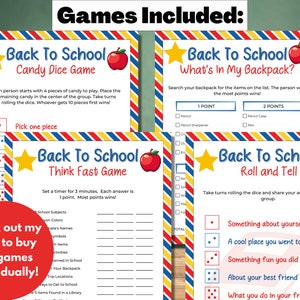 Back to School Games Bundle | Back to School Icebreakers | Printable ...