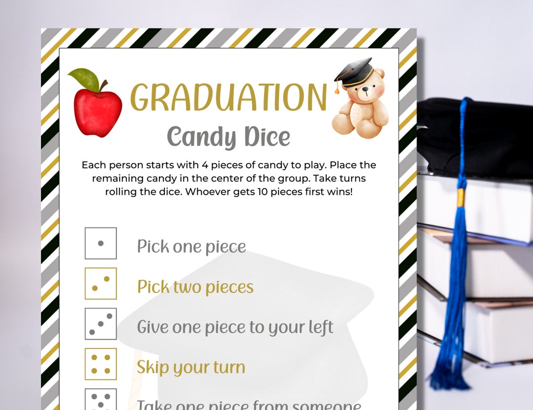 Graduation Candy Dice Game | Graduation Kids Game | 2024 Graduation ...