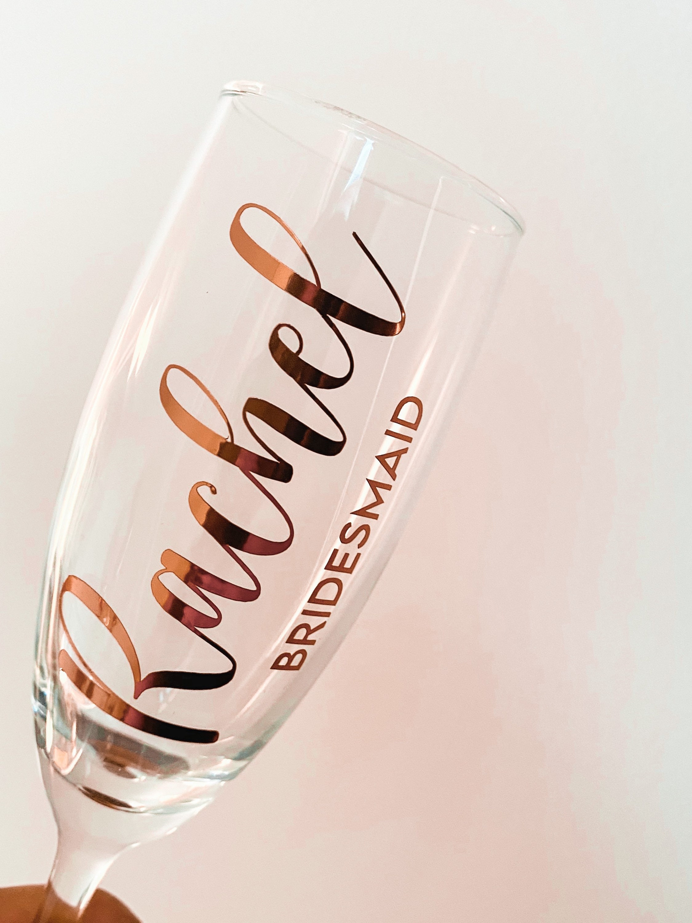 Personalised Glass / Glass With Name and Role / Wedding / - Etsy Australia