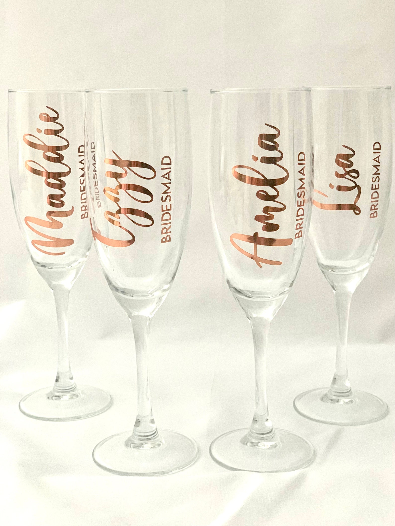 Personalised Glass / Glass With Name and Role / Wedding / - Etsy Australia