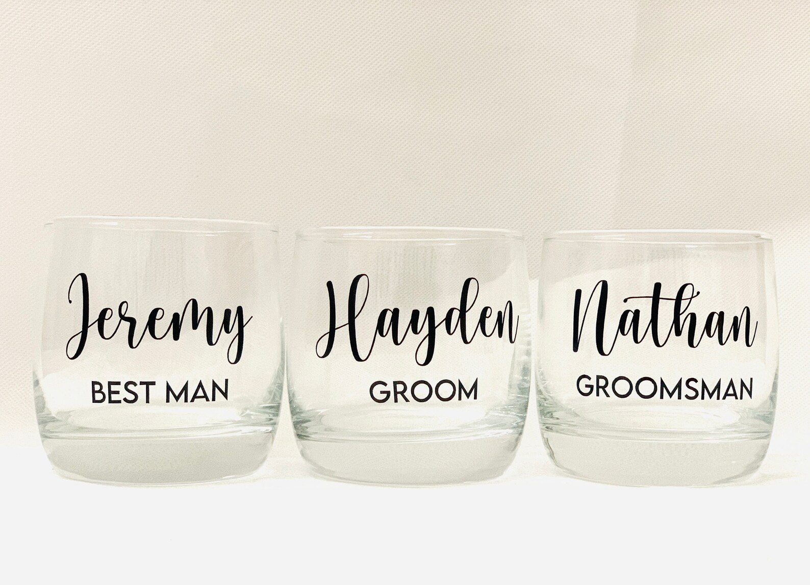 Personalised Glass / Glass With Name and Role / Wedding / - Etsy Australia