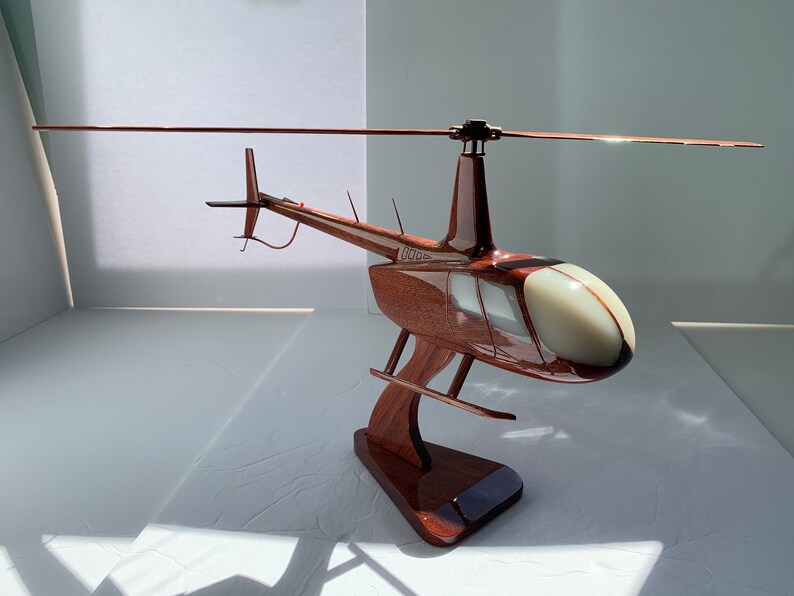 Robinson R66 Mahogany Model Handcrafted | Etsy