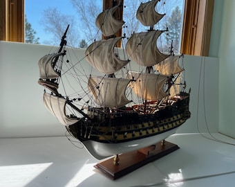 HMS Prince Historic Ship Model 35 Museum Quality Handcrafted Wooden ...