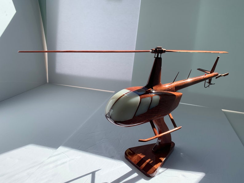 Robinson R66 Mahogany Model Handcrafted | Etsy