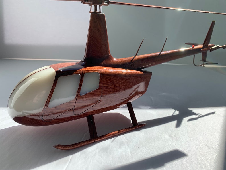 Robinson R66 Mahogany Model Handcrafted | Etsy