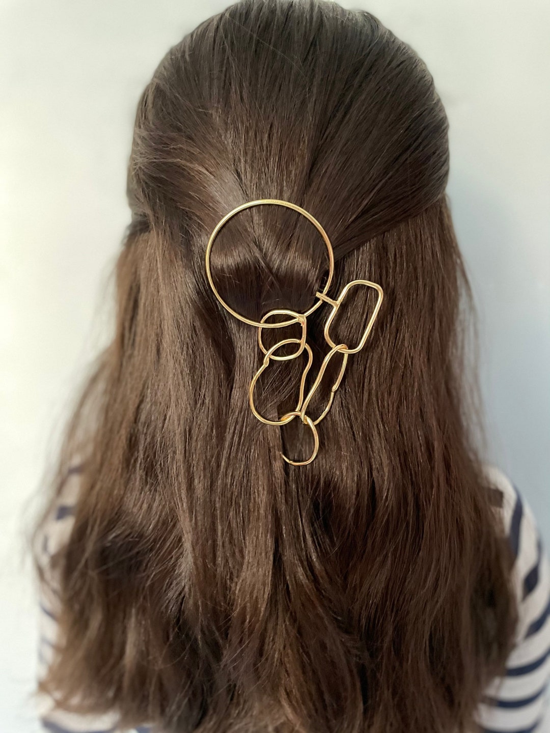 Geometric Design Hair Pin, Gold Hair Stick, Thoughtful Gifts for Her ...
