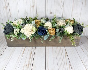 Personalized Wood Floral Arrangement / Eco Friendly Reusable | Etsy