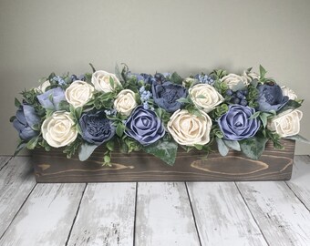 Personalized Wood Floral Arrangement / Eco Friendly Reusable | Etsy