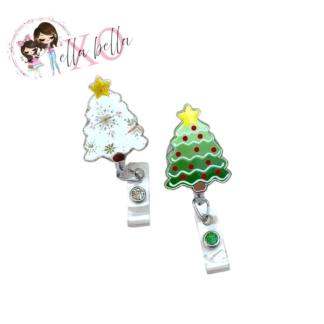 Christmas Tree Badge Reels/tree Badge Reel/christmas Badge Reel ...