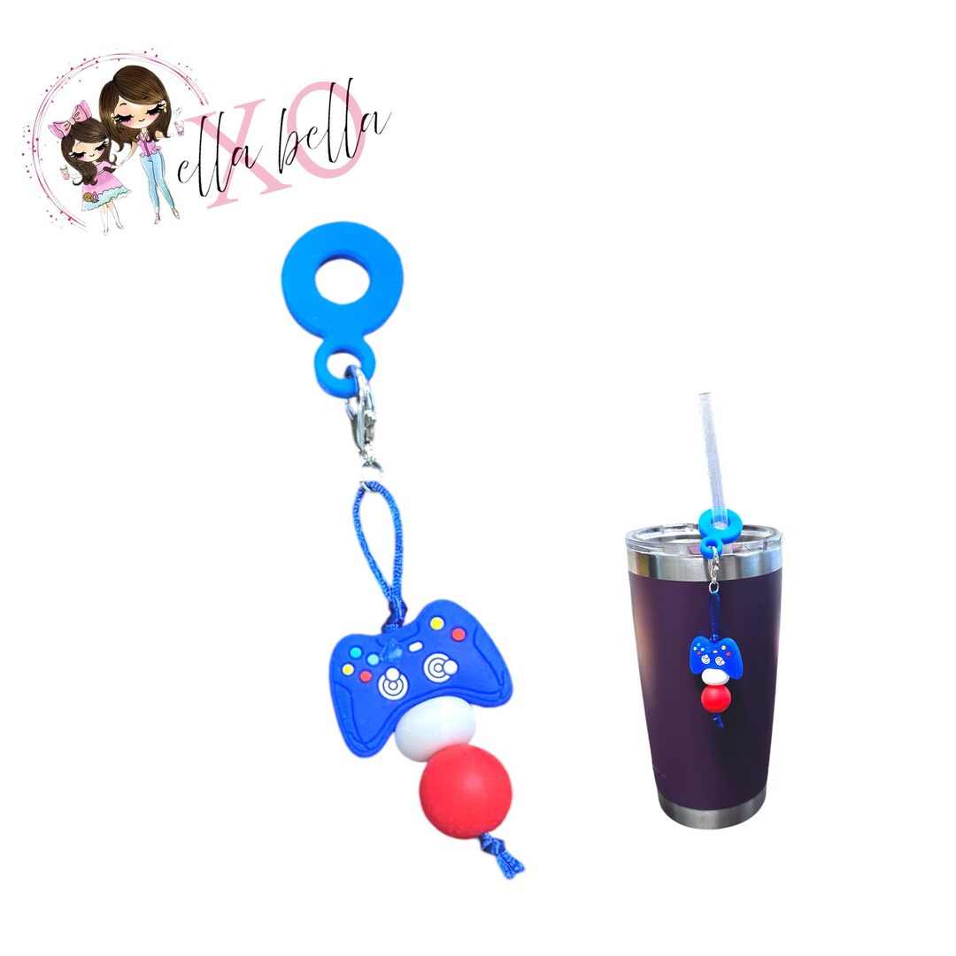 Gamer Straw Charm/gamer Charm/joystick Straw Charm - Etsy